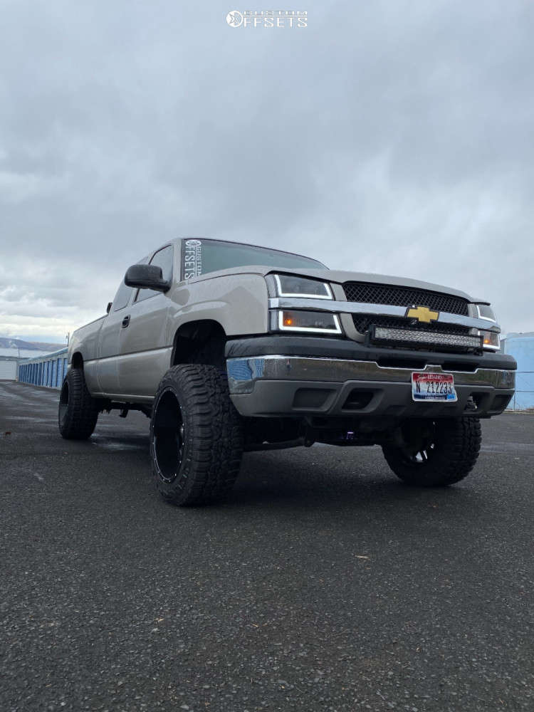 2004 Chevrolet Silverado 1500 with 20x12 -57 Vision Spyder and 33/12 ...