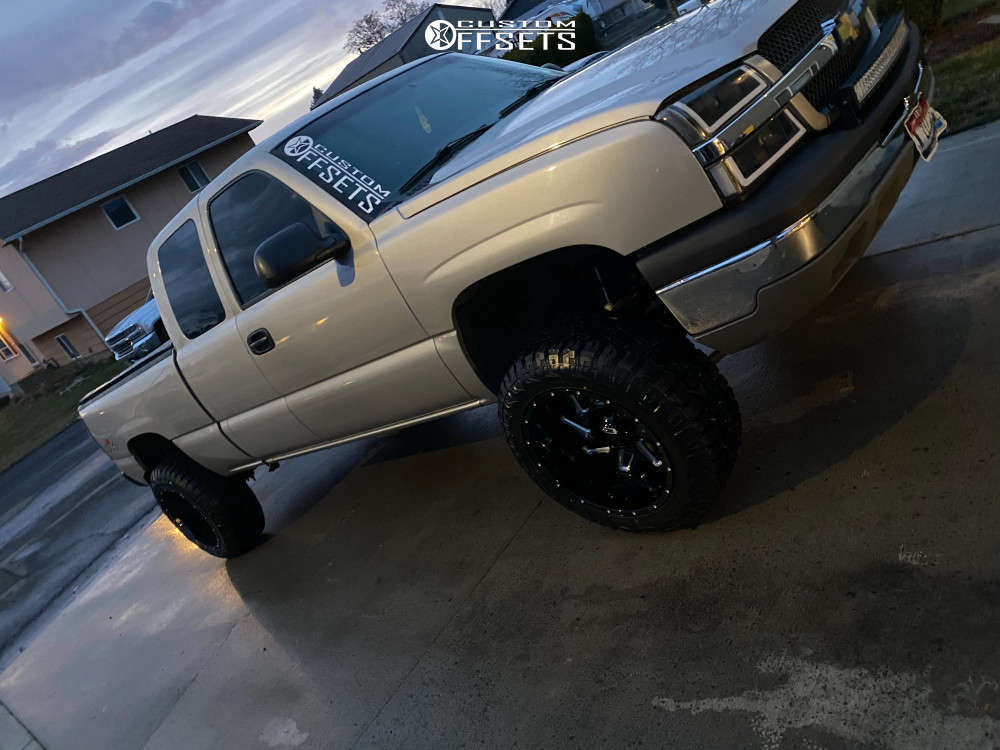 2004 Chevrolet Silverado 1500 with 20x12 -57 Vision Spyder and 33/12 ...