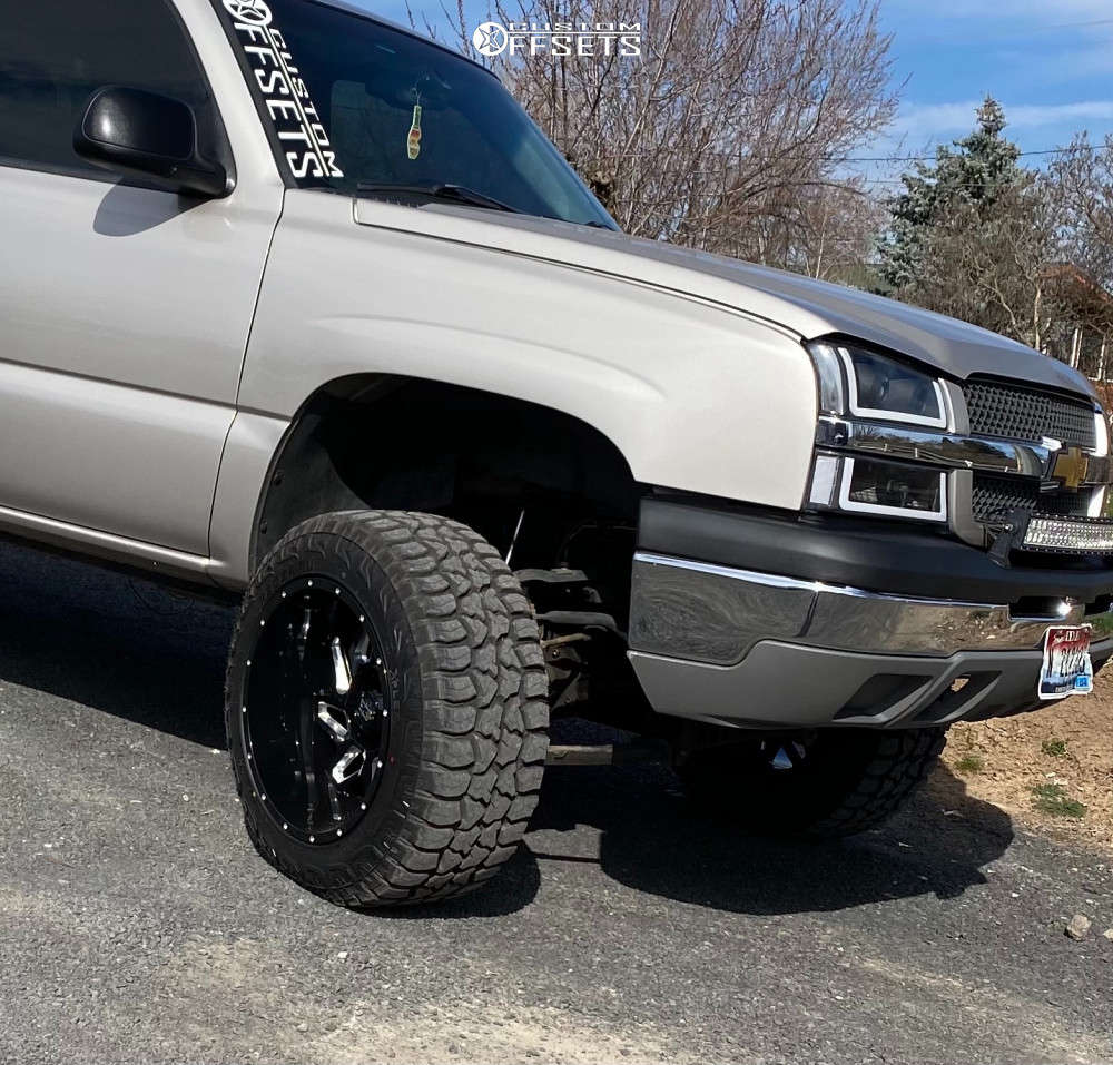 2004 Chevrolet Silverado 1500 with 20x12 -57 Vision Spyder and 33/12 ...