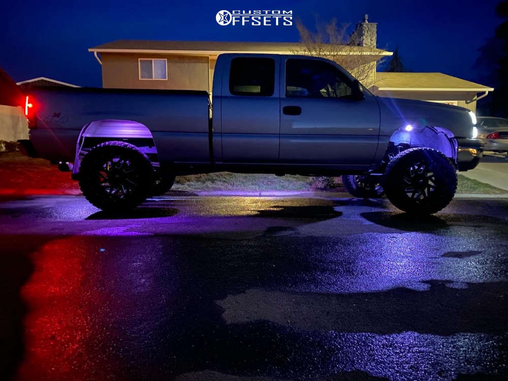 2004 Chevrolet Silverado 1500 with 20x12 -57 Vision Spyder and 33/12 ...