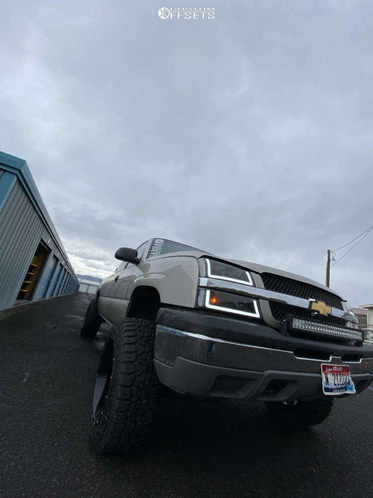 2004 Chevrolet Silverado 1500 with 20x12 -57 Vision Spyder and 33/12 ...