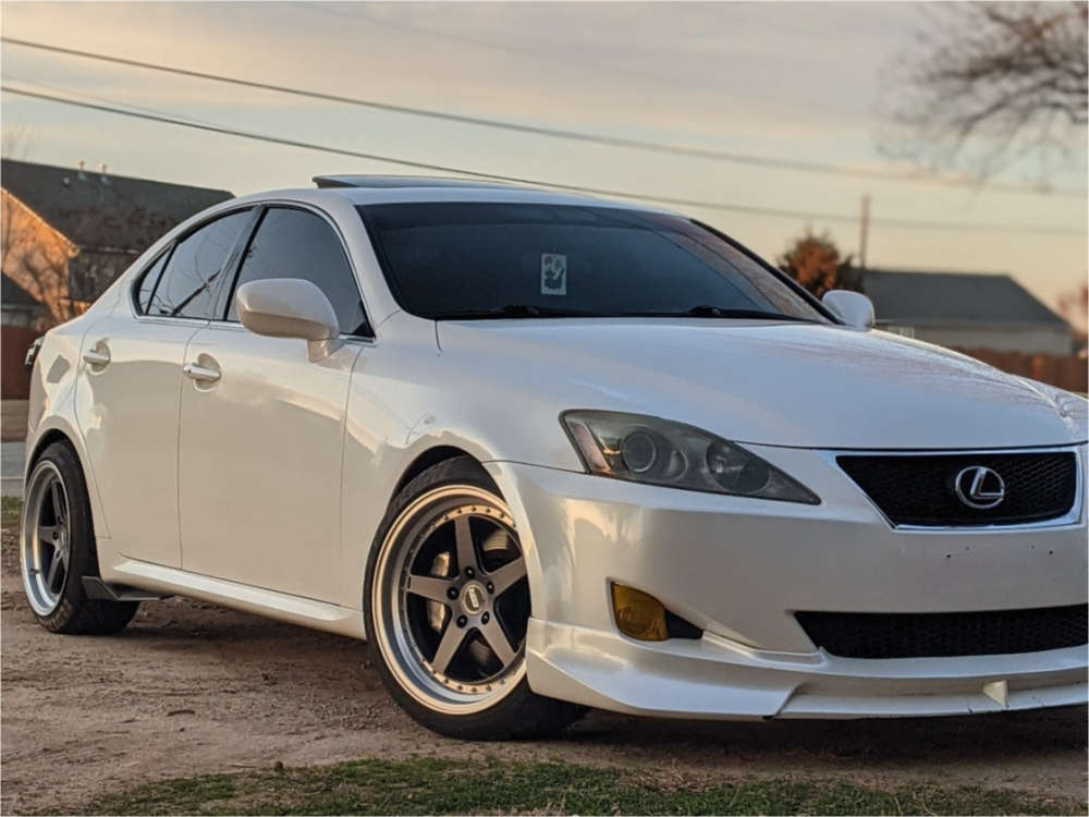 2008 Lexus IS350 with 18x9.5 35 ESR CS05 and 225/40R18 Federal 595 Rpm ...