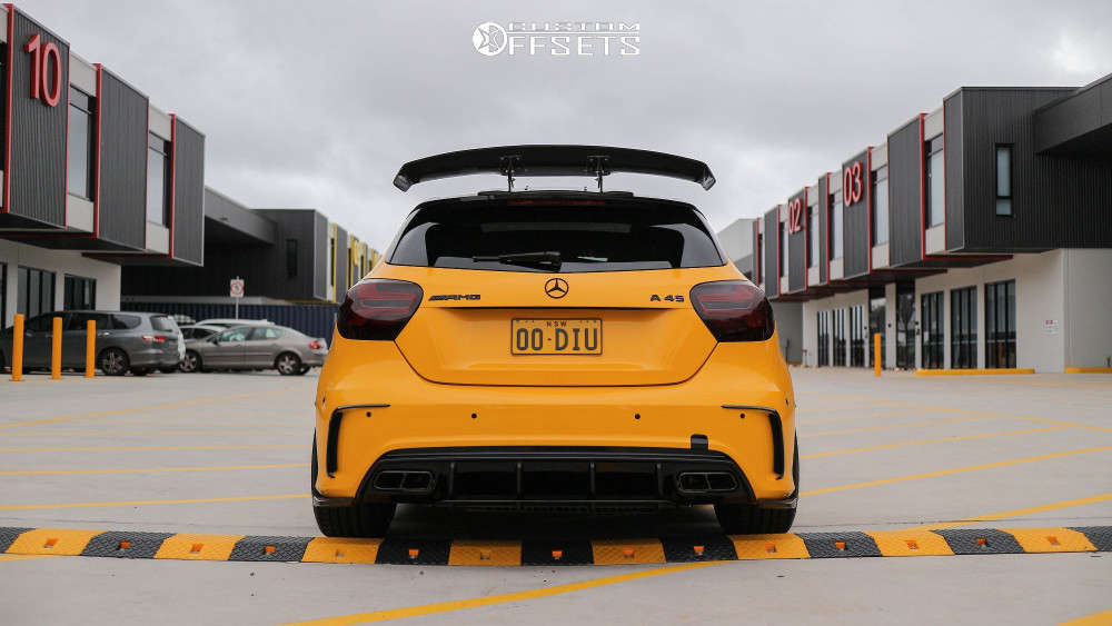 2017 Mercedes-Benz CLA45 AMG with 18x10 40 Rays Engineering Te37 and ...