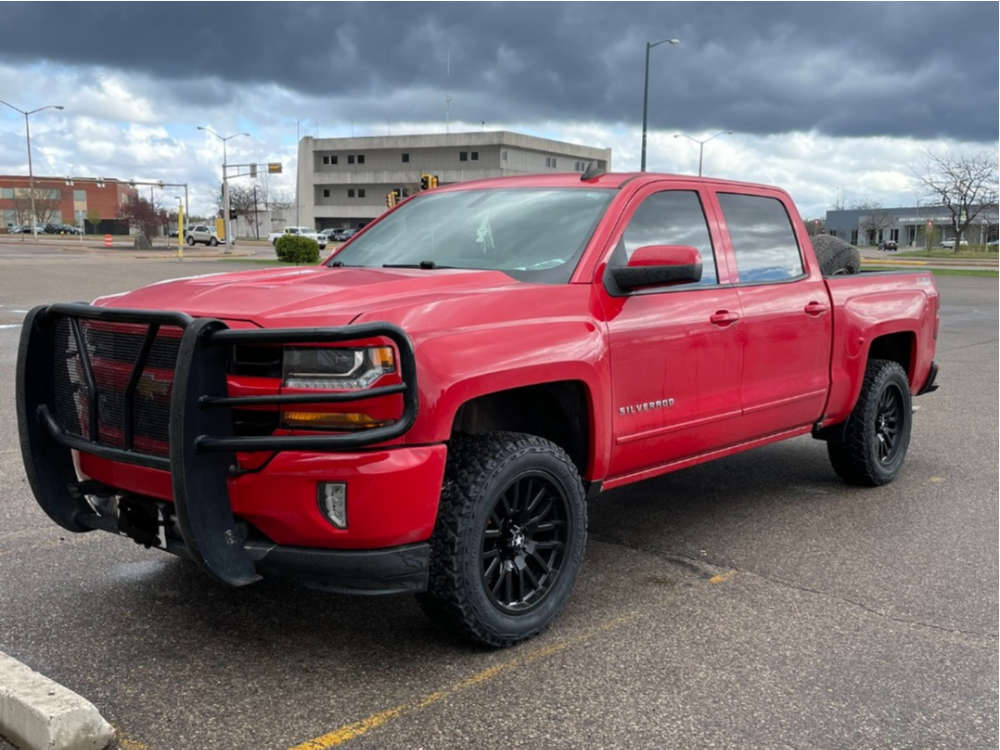 2017 Chevrolet Silverado 1500 with 20x9 -0 Hardrock Affliction and 275 ...