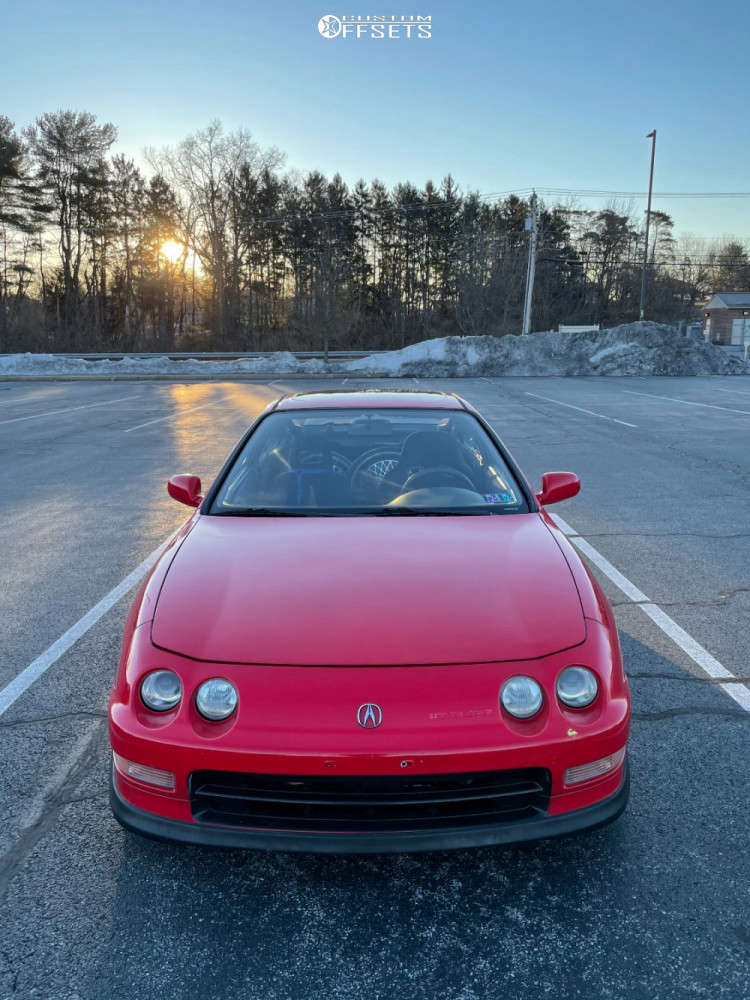 1994 Acura Integra with 15x7 35 Kosei K1 and 205/50R15 Falken Azenis Rt ...