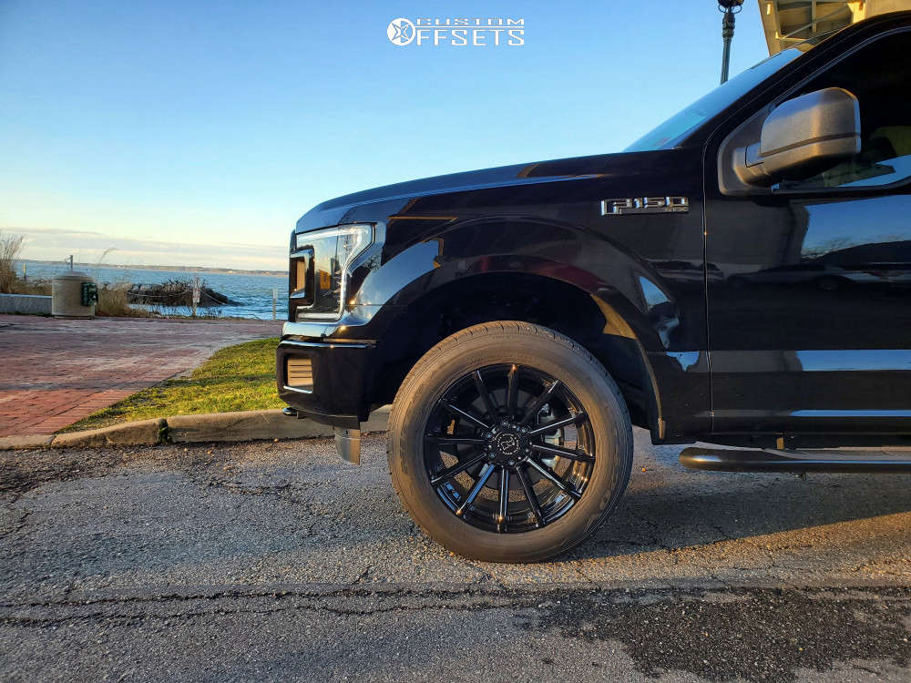2020 Ford F-150 with 20x9.5 18 Black Rhino Rotorua and 275/55R20 Nitto ...