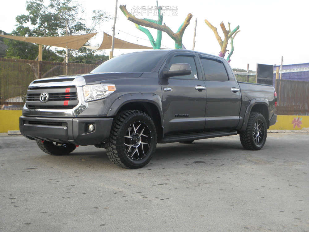 2014 Toyota Tundra with 20x9 12 Vision Sliver and 285/55R20 Crosswind ...