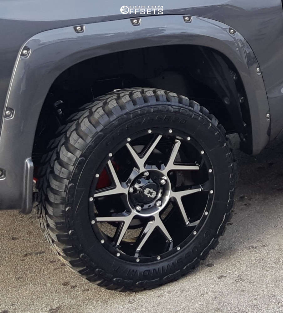 2014 Toyota Tundra with 20x9 12 Vision Sliver and 285/55R20 Crosswind ...