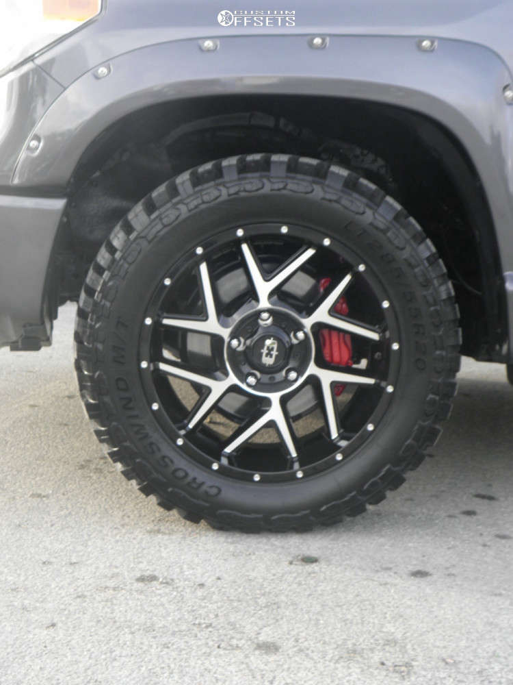 2014 Toyota Tundra with 20x9 12 Vision Sliver and 285/55R20 Crosswind ...