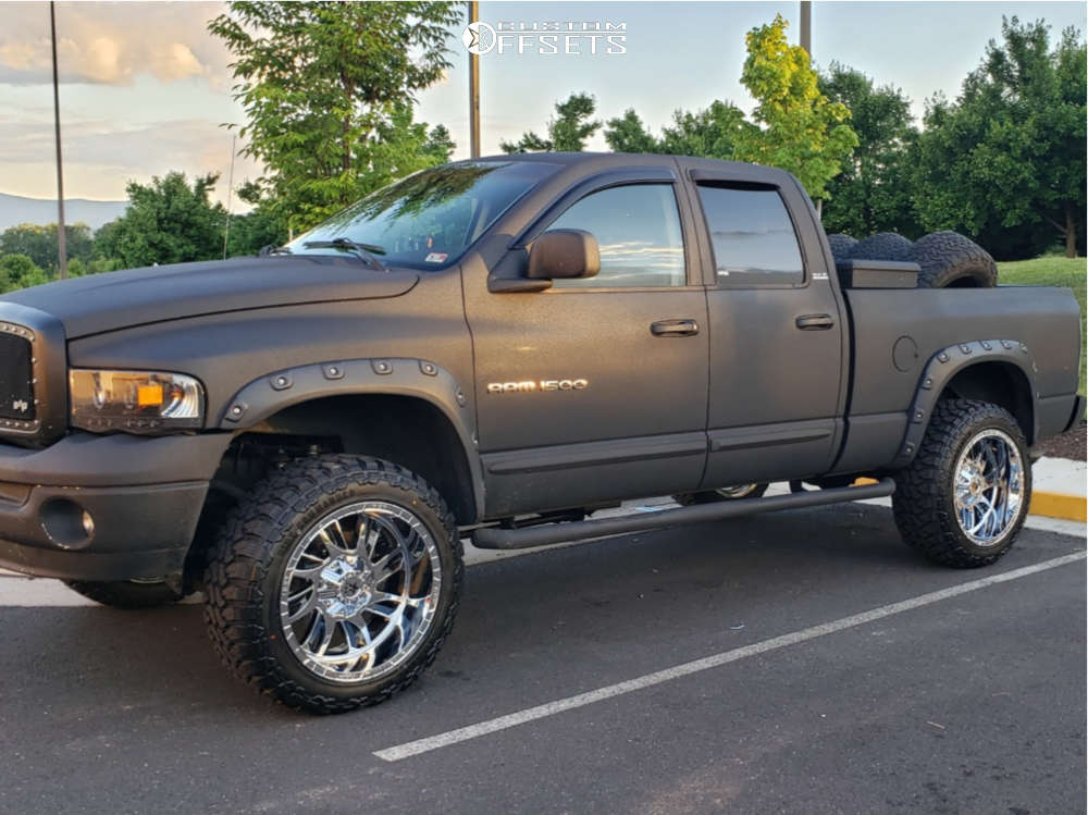 2002 Dodge Ram 1500 with 22x12 -44 RBP Blade and 35/12.5R22 Centennial ...