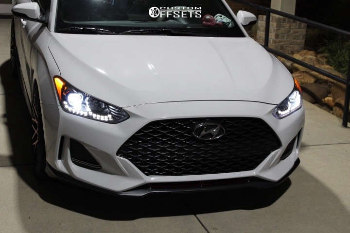 2019 Hyundai Veloster with 18x8.5 35 Shift Formula and 225/40R18 Road ...