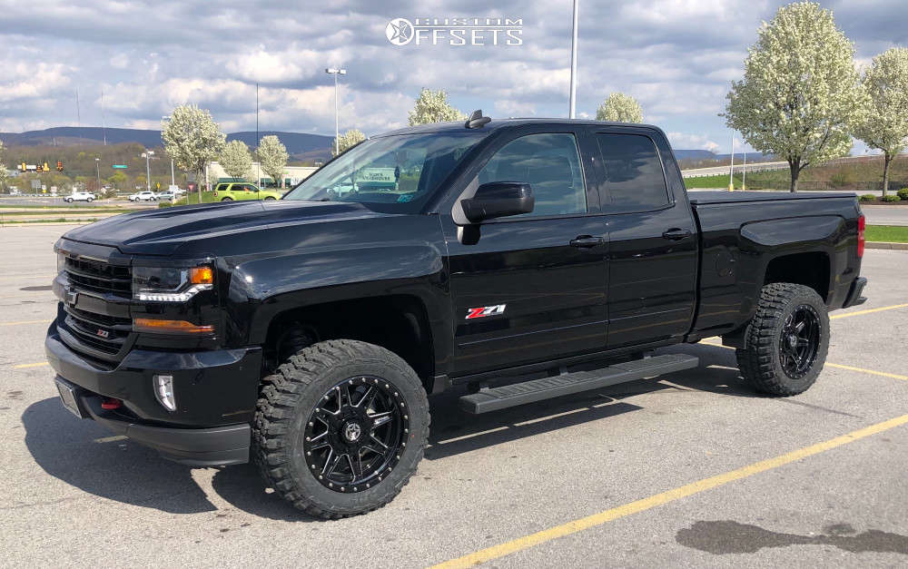 2017 Chevrolet Silverado 1500 with 20x10 -18 Anthem Off-Road Rogue and ...