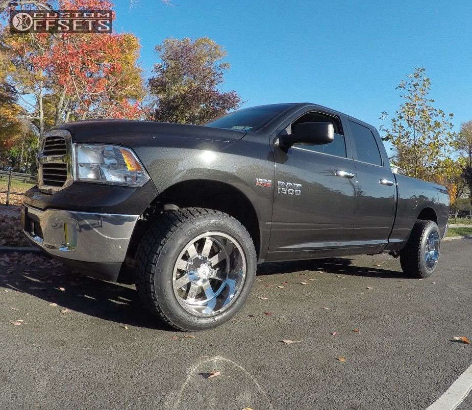 2015 Ram 1500 with 20x12 -44 Moto Metal MO962 and 305/50R20 Nitto Terra ...
