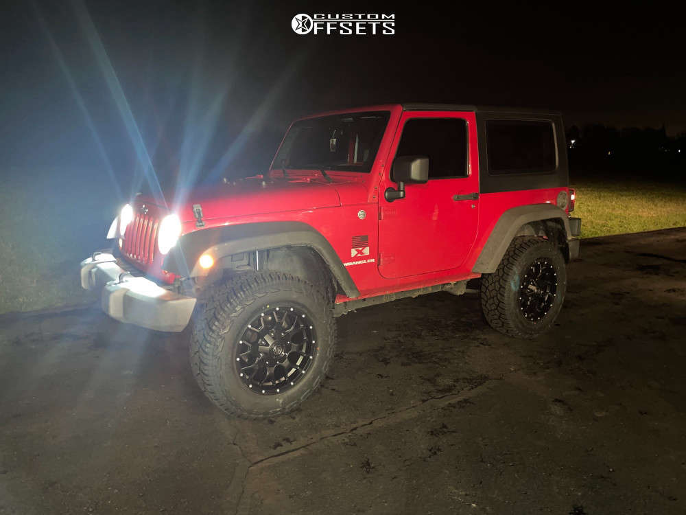 2007 Jeep Wrangler with 18x9 -12 Mayhem Warrior and 33/10.5R18 Yokohama ...