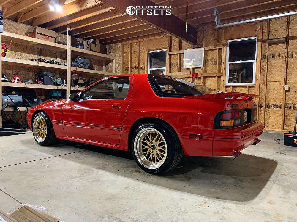 1988 Mazda RX-7 with 17x8.5 30 JNC JNC005 and 215/45R17 Falken Azenis ...