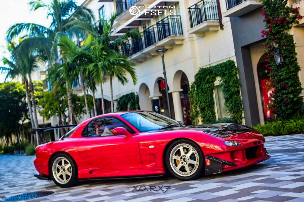 1995 Mazda RX-7 with 17x9 11 Volk Gt-p and 245/40R17 Toyo Tires Proxes ...