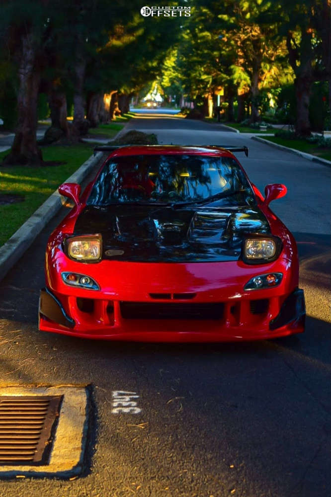 1995 Mazda RX-7 with 17x9 11 Volk Gt-p and 245/40R17 Toyo Tires Proxes ...