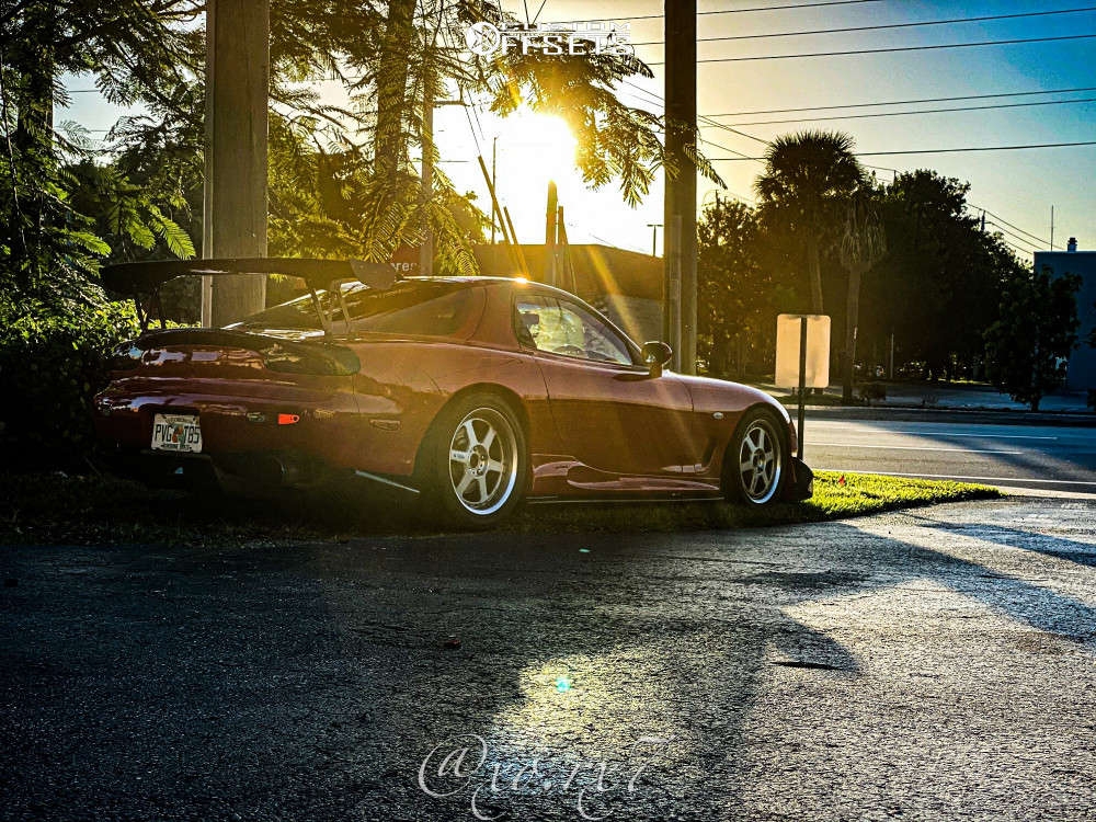 1995 Mazda RX-7 with 17x9 11 Volk Gt-p and 245/40R17 Toyo Tires Proxes ...
