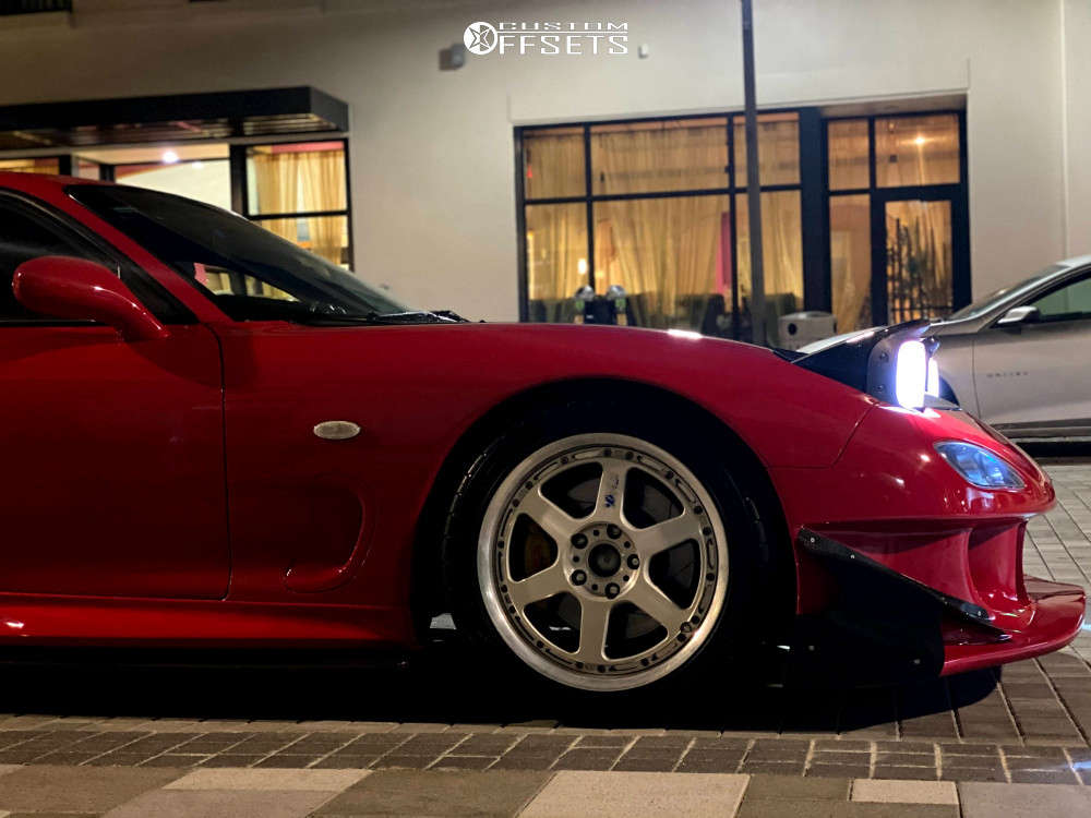 1995 Mazda RX-7 with 17x9 11 Volk Gt-p and 245/40R17 Toyo Tires Proxes R1r and Coilovers ...