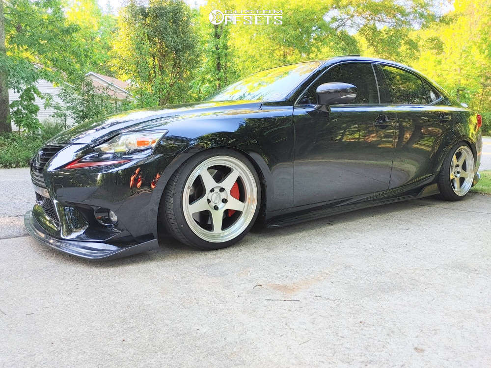 2016 Lexus IS200t with 18x9.5 22 Kansei Knp and 215/40R18 Federal SS595 ...