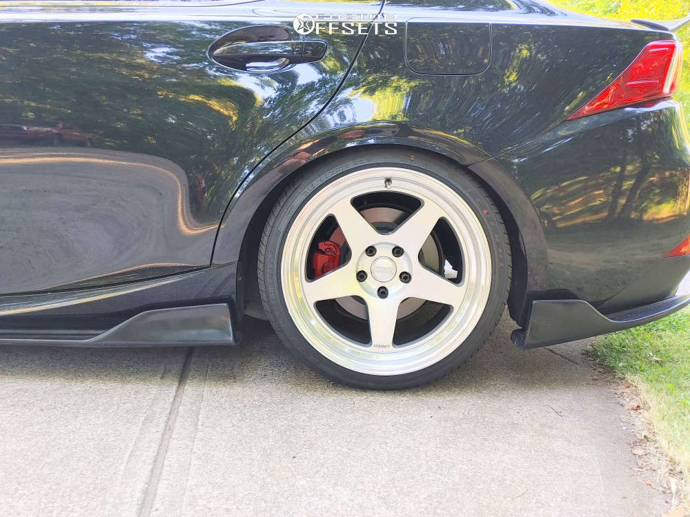 2016 Lexus IS200t with 18x9.5 22 Kansei Knp and 215/40R18 Federal SS595 ...