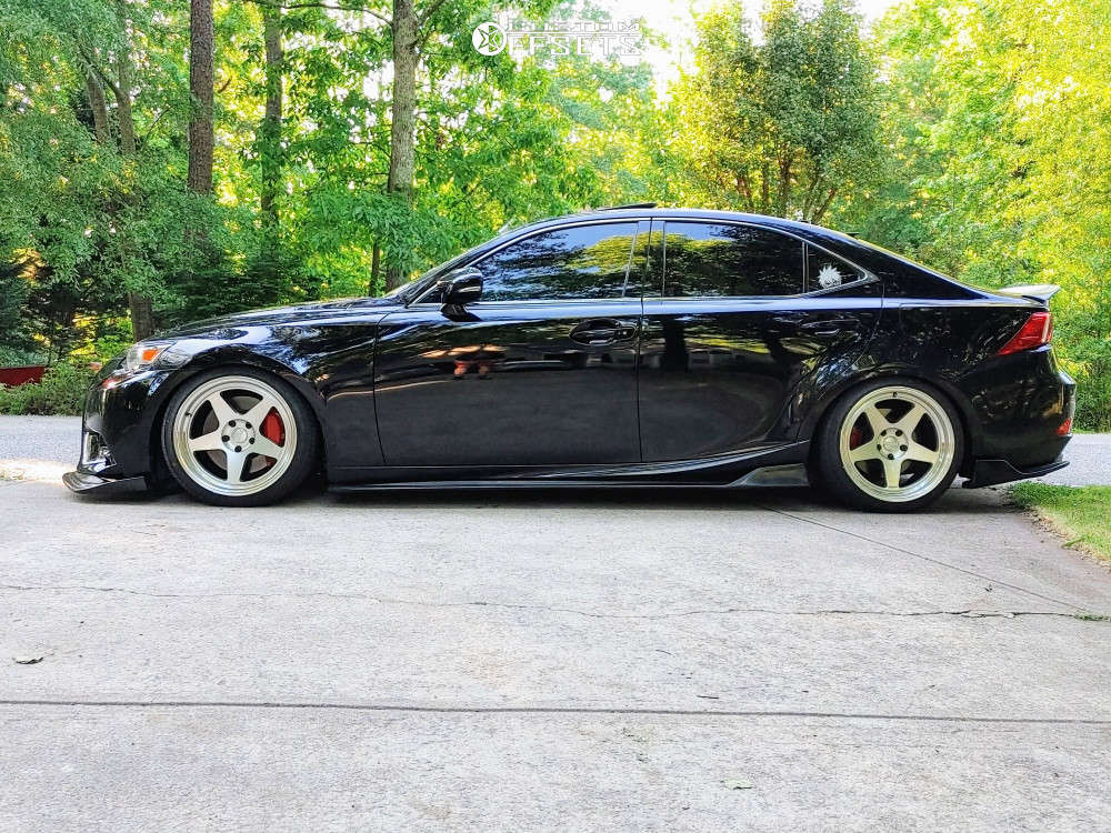 2016 Lexus IS200t with 18x9.5 22 Kansei Knp and 215/40R18 Federal SS595 ...