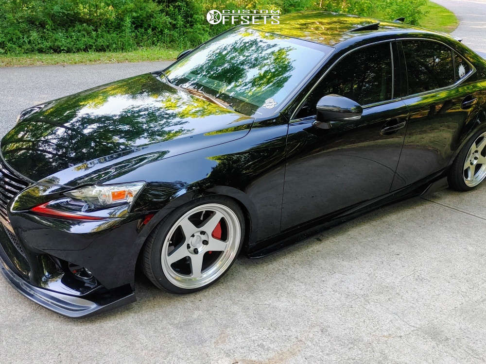 2016 Lexus IS200t with 18x9.5 22 Kansei Knp and 215/40R18 Federal SS595 ...