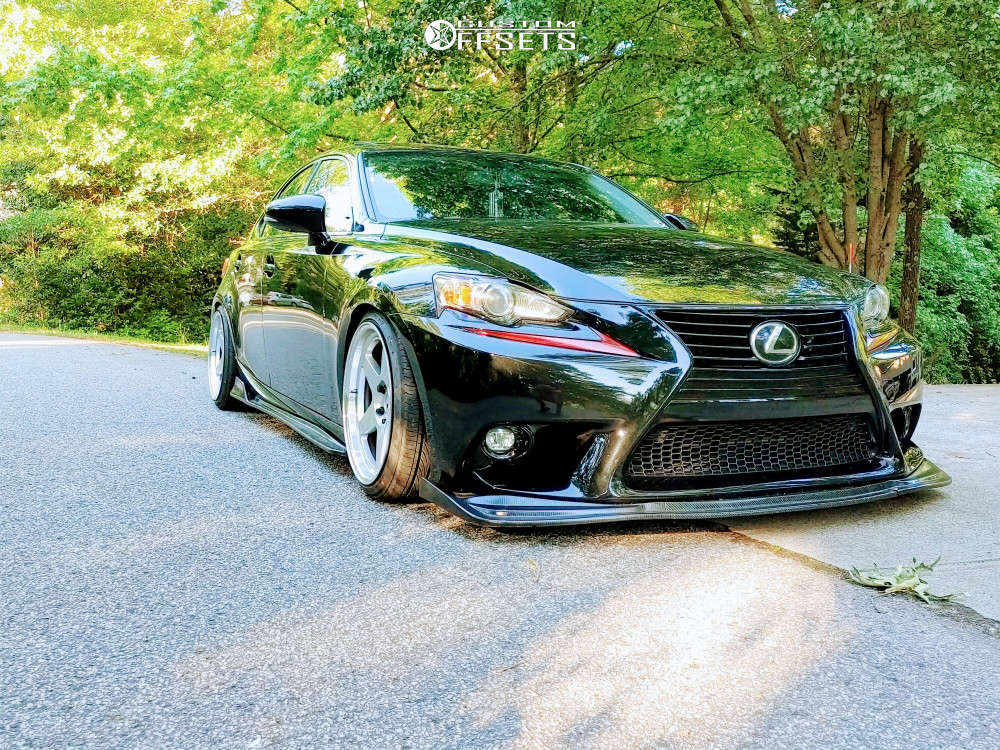 2016 Lexus IS200t with 18x9.5 22 Kansei Knp and 215/40R18 Federal SS595 ...