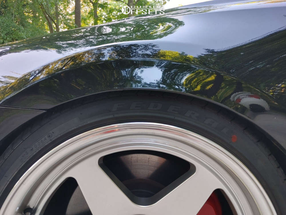 2016 Lexus IS200t with 18x9.5 22 Kansei Knp and 215/40R18 Federal SS595 ...