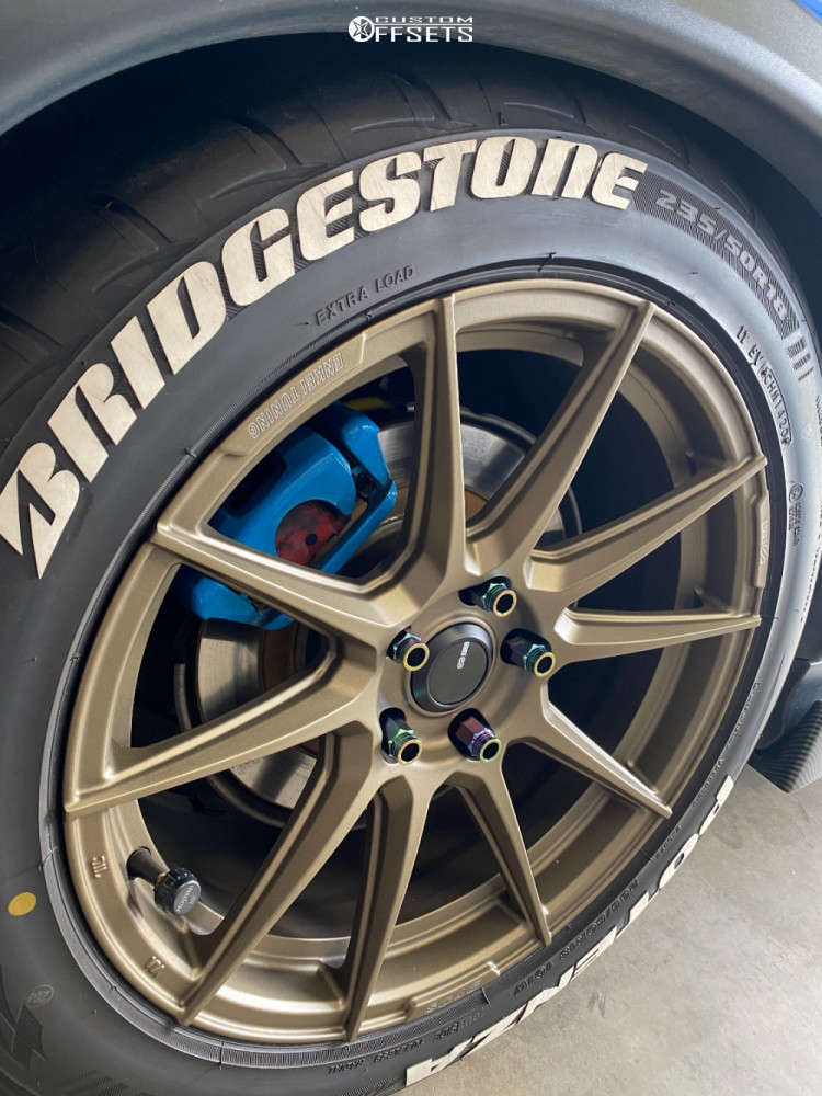 2015 Mitsubishi Outlander Sport with 18x8.5 40 Enkei SC46 and 235/50R18 ...