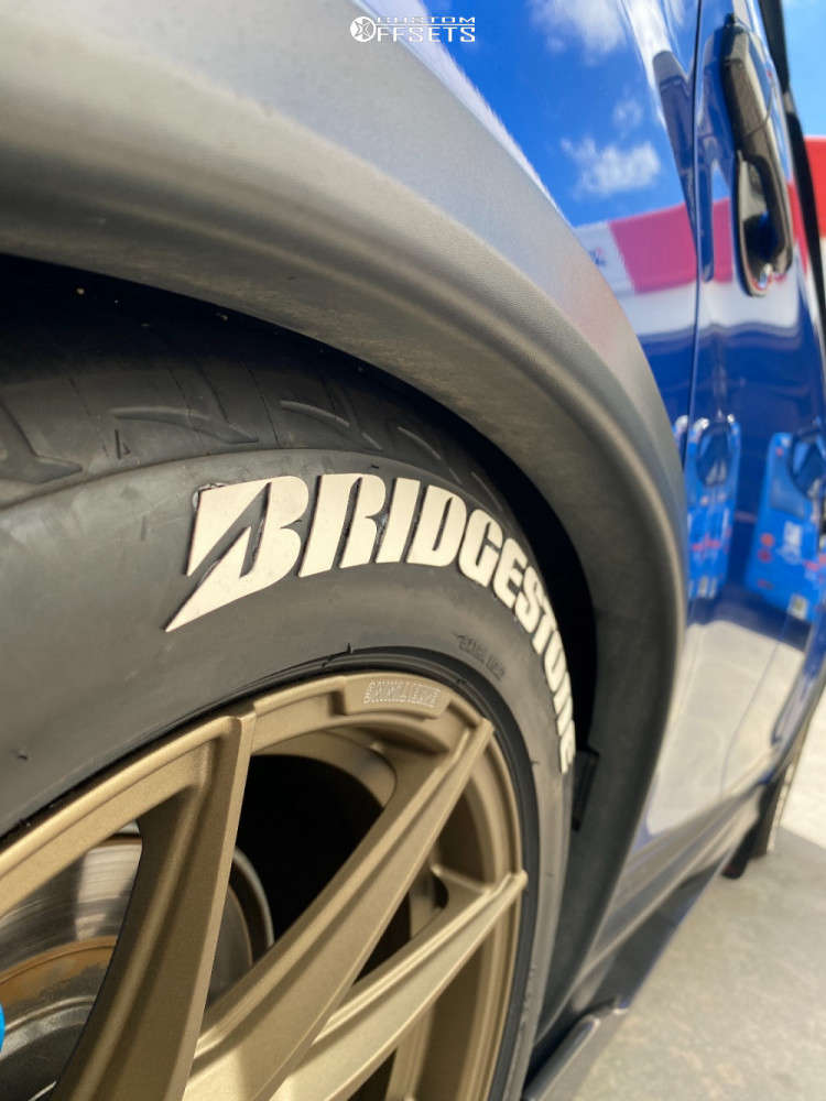 2015 Mitsubishi Outlander Sport with 18x8.5 40 Enkei SC46 and 235/50R18 Bridgestone Potenza ...