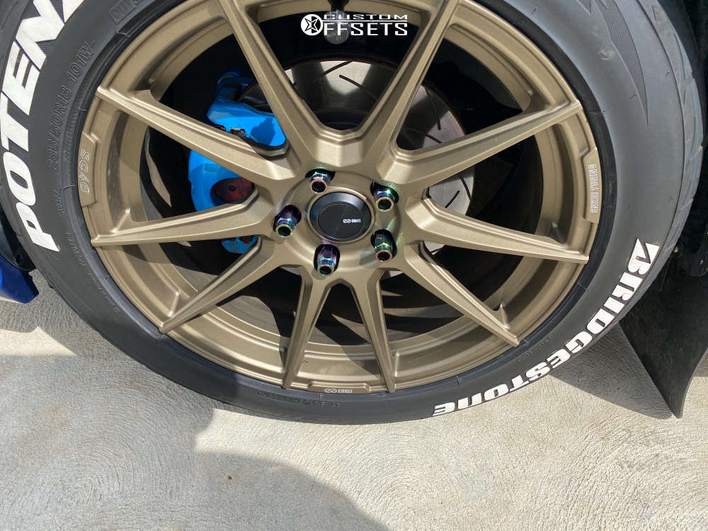 2015 Mitsubishi Outlander Sport with 18x8.5 40 Enkei SC46 and 235/50R18 ...