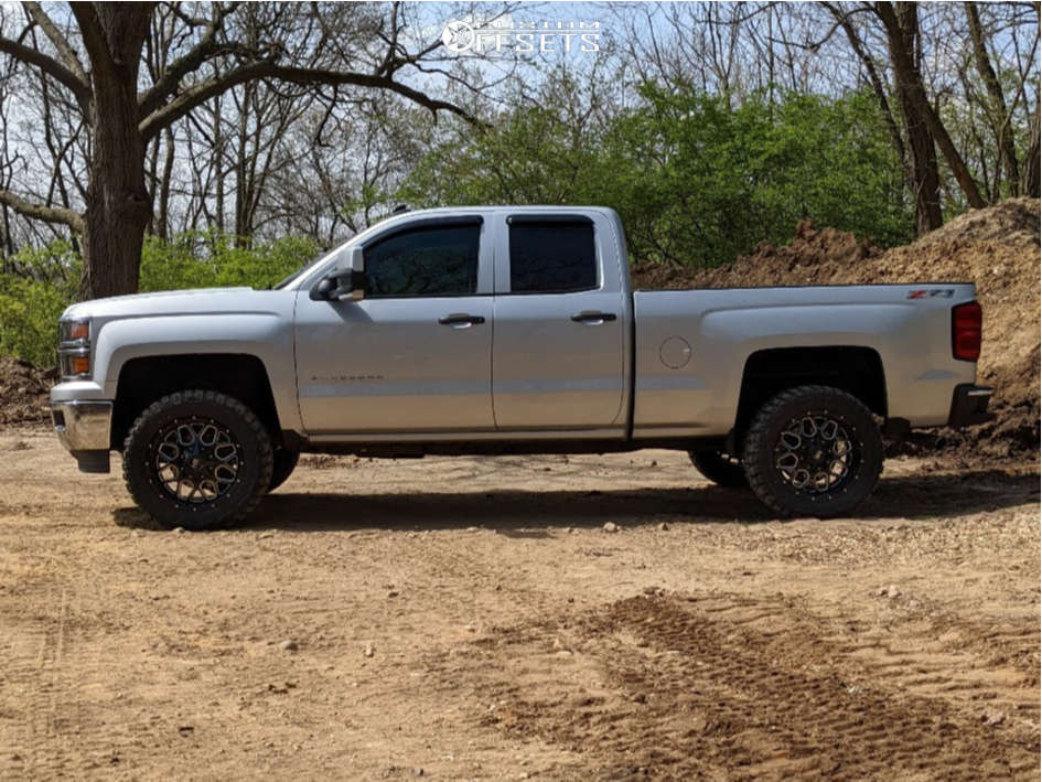 2014 Chevrolet Silverado 1500 with 20x10 -19 Hardrock Gunner and 33/12 ...