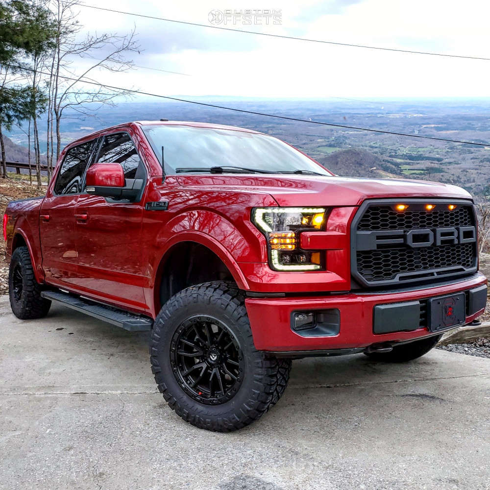 2016 Ford F-150 with 18x9 -12 Fuel Rebel and 33/12.5R18 Nitto Ridge ...