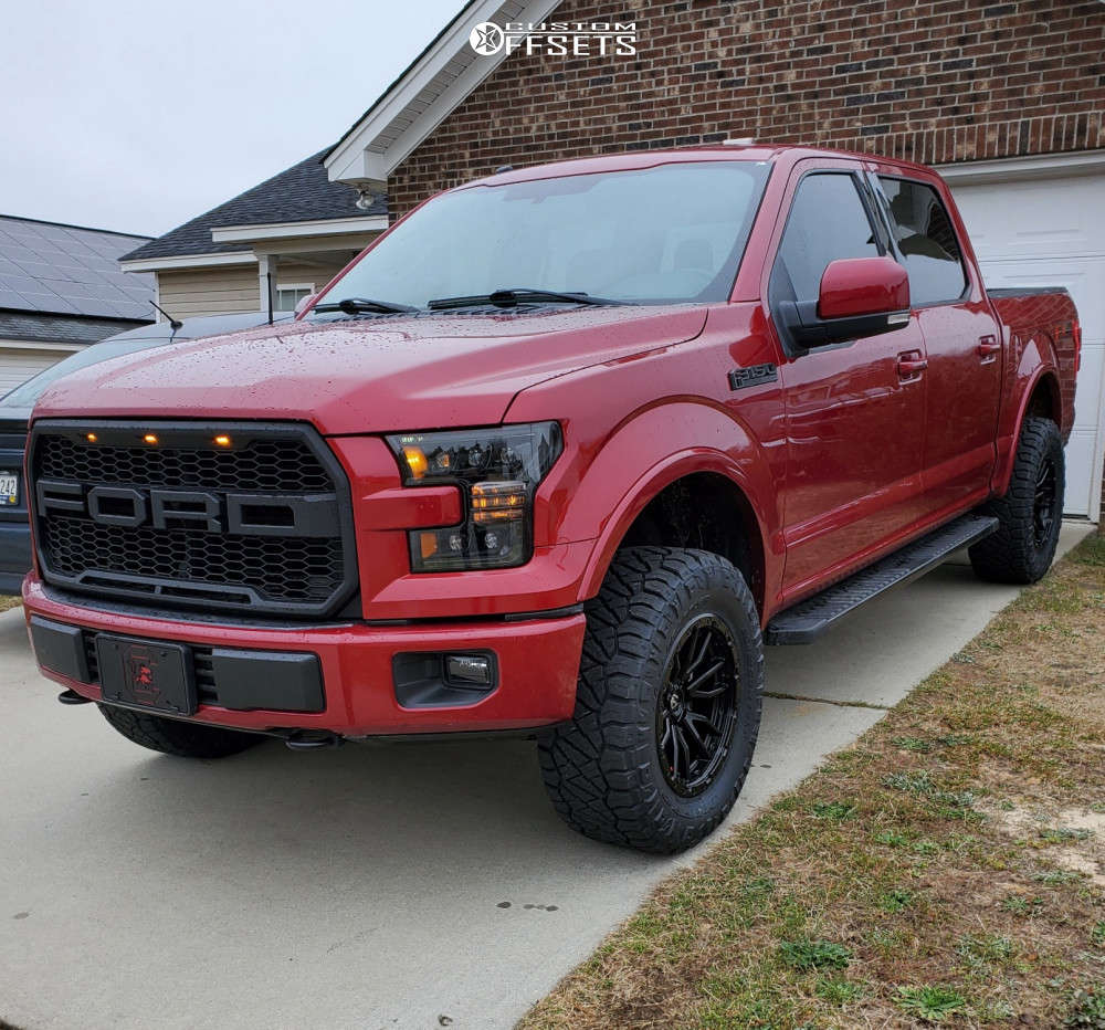 2016 Ford F-150 with 18x9 -12 Fuel Rebel and 33/12.5R18 Nitto Ridge ...