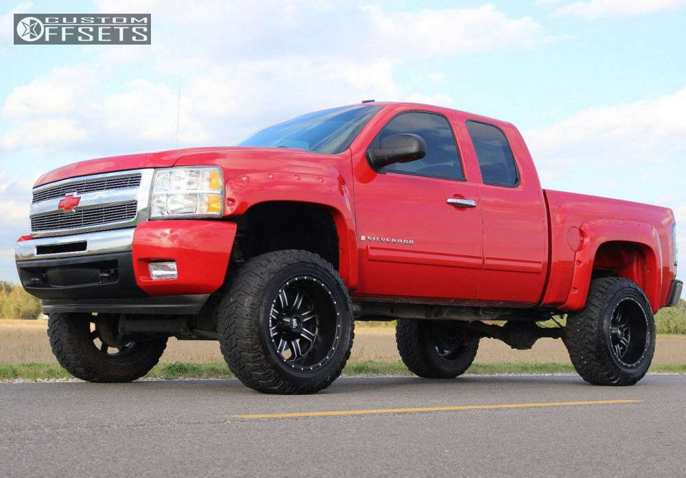 2009 Chevrolet Silverado 1500 with 20x12 -44 Red Dirt Road Rd01 and 35/ ...