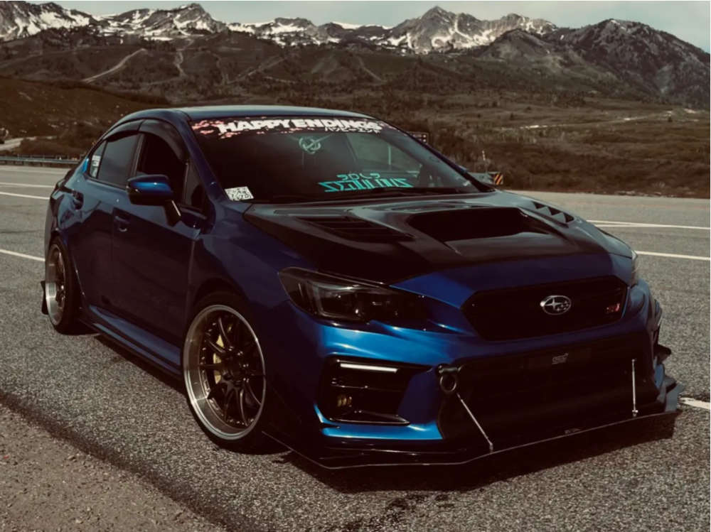 2018 Subaru WRX STI with 19x9.5 22 Aodhan DS07 and 245/35R19 Nitto Neo ...