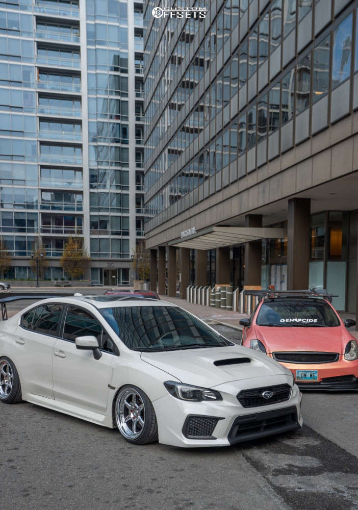 2018 Subaru WRX with 18x9.5 22 Kansei Roku and 225/35R18 Achilles Atr ...