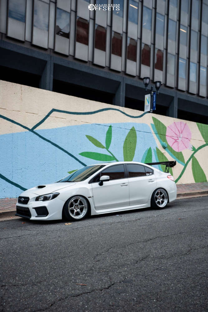2018 Subaru WRX with 18x9.5 22 Kansei Roku and 225/35R18 Achilles Atr ...
