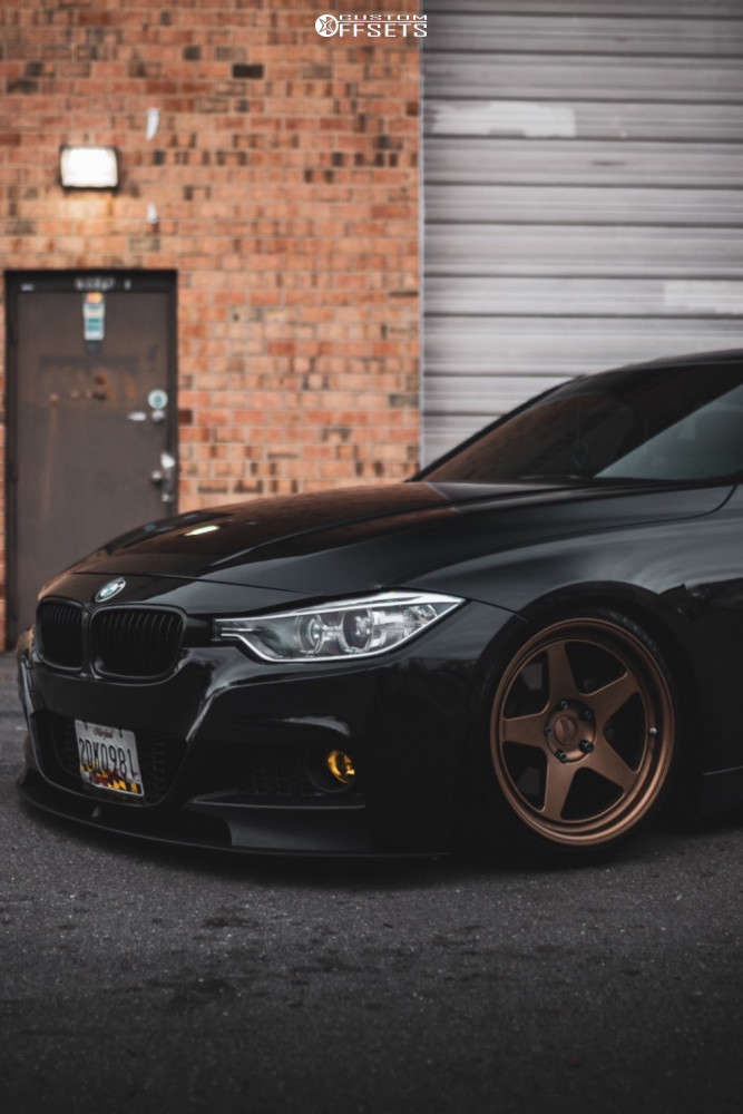 2014 BMW 328i XDrive with 18x9.5 22 Kansei Knp and 225/35R18 Federal ...