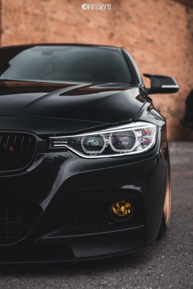 2014 BMW 328i XDrive with 18x9.5 22 Kansei Knp and 225/35R18 Federal ...