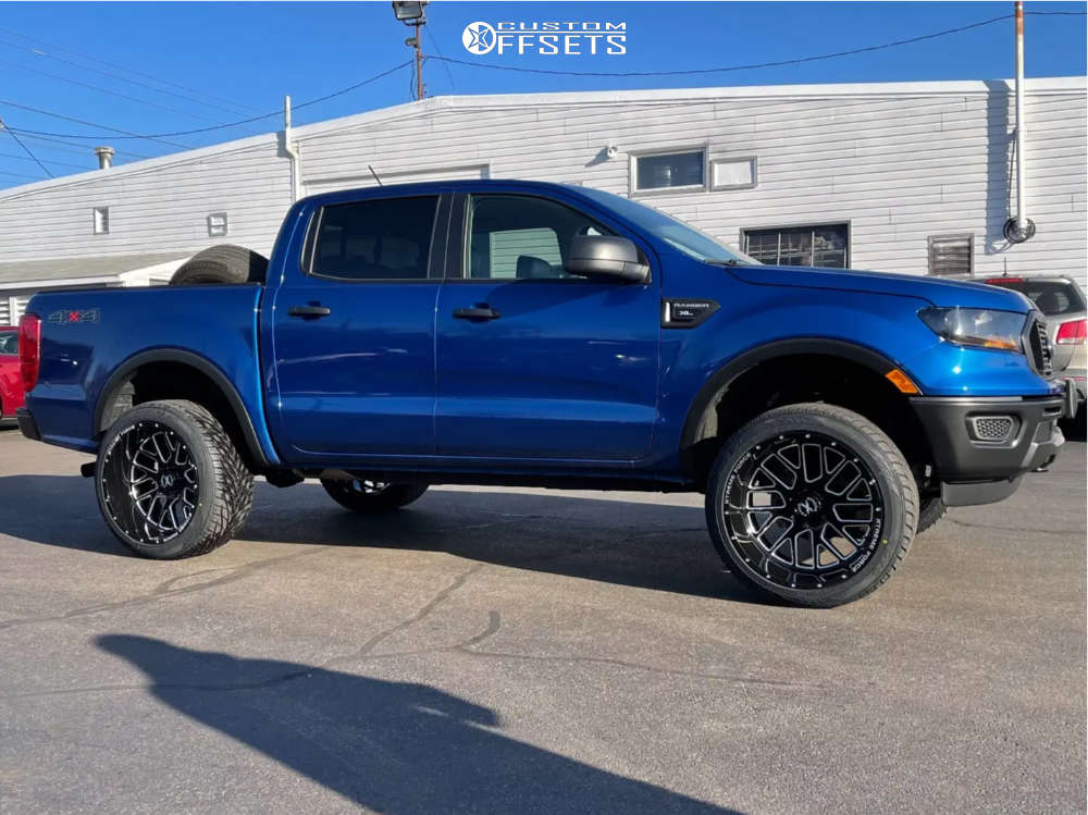2019 Ford Ranger with 22x12 -51 Xtreme Force Xf10 and 305/45R22 Toyo ...