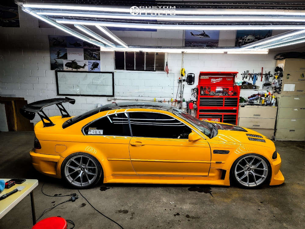 2003 BMW 325Ci with 19x10.5 22 ESR Rf2 and 275/35R19 Federal 595 Rs-r ...