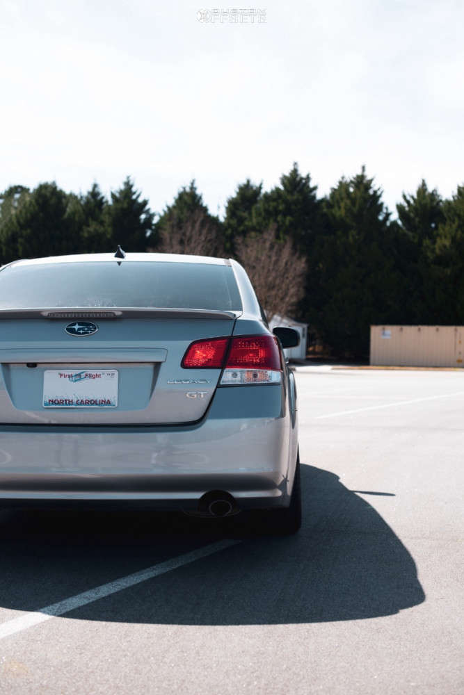 2011 Subaru Legacy with 18x8 33 AVID1 AV20 and 245/40R18 Federal SS595 ...