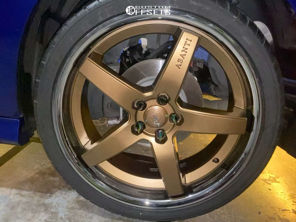 2020 Dodge Charger with 22x9.5 15 Asanti Black Abl-31 and 265/35R22 ...