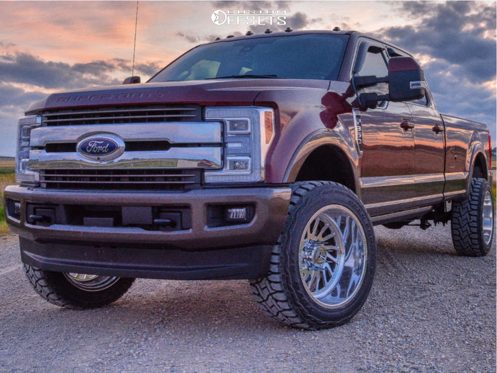 2017 Ford F-350 Super Duty with 22x12 -44 Specialty Forged SF037 and 35 ...