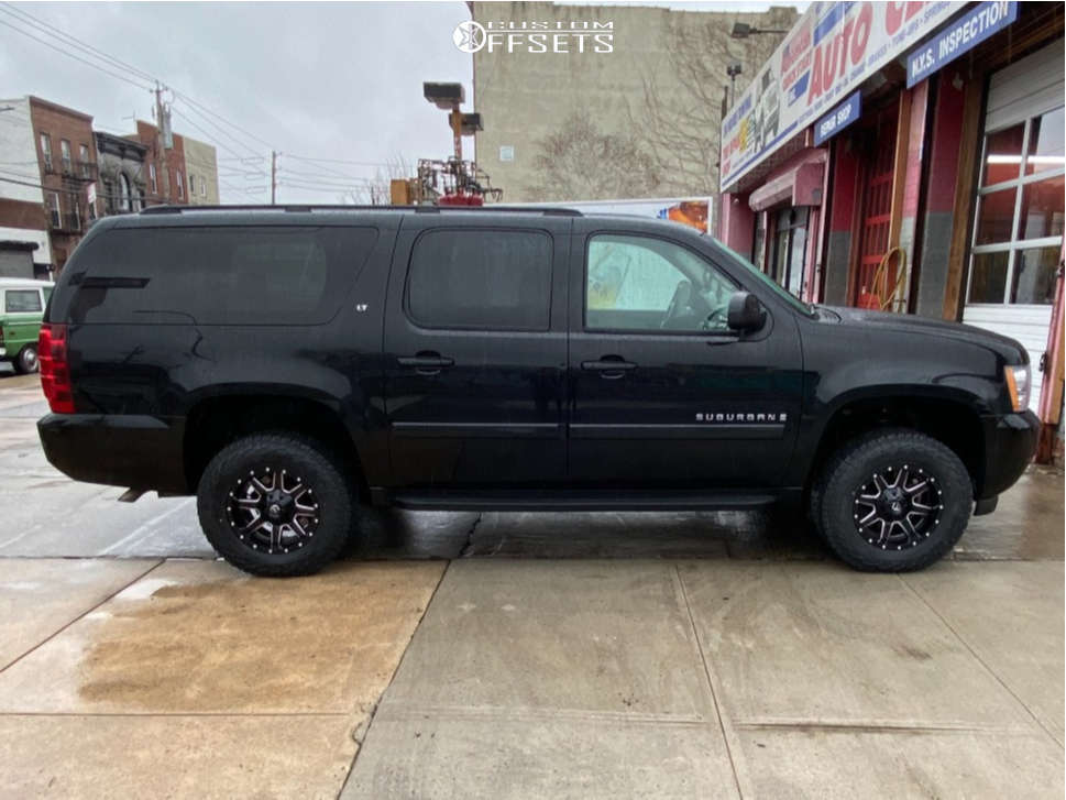 2008 Chevrolet Suburban 1500 with 17x9 -12 Fuel Maverick D610 and 265 ...
