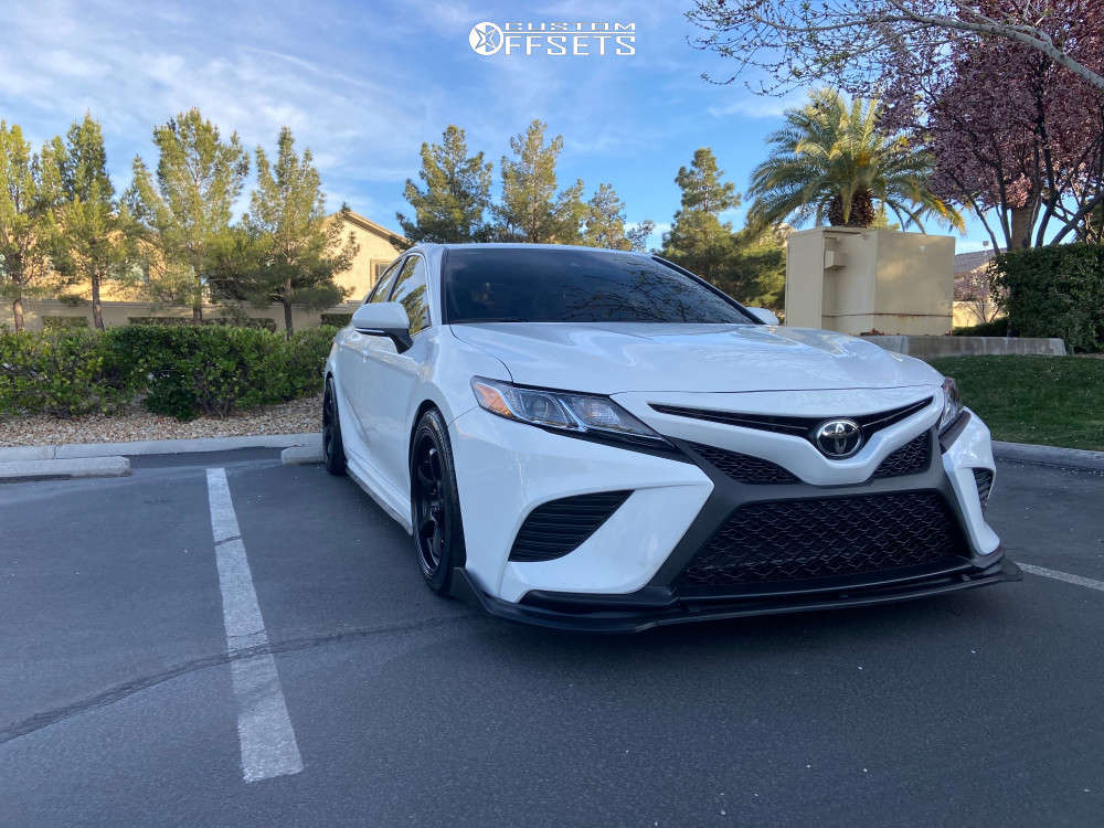 2020 Toyota Camry with 18x9.5 38 ARK Performance Ark Design R5 and 255 ...