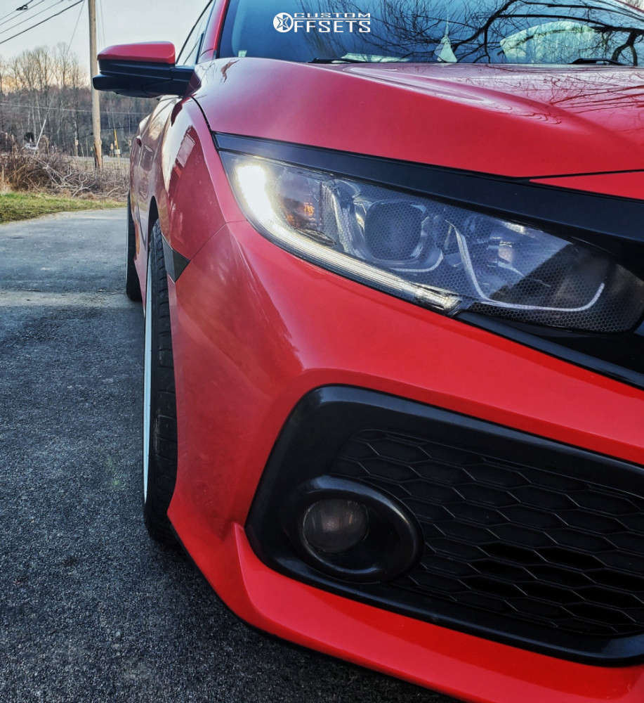 2018 Honda Civic with 18x8.5 30 ESR Sr07 and 235/40R18 Achilles Atr ...