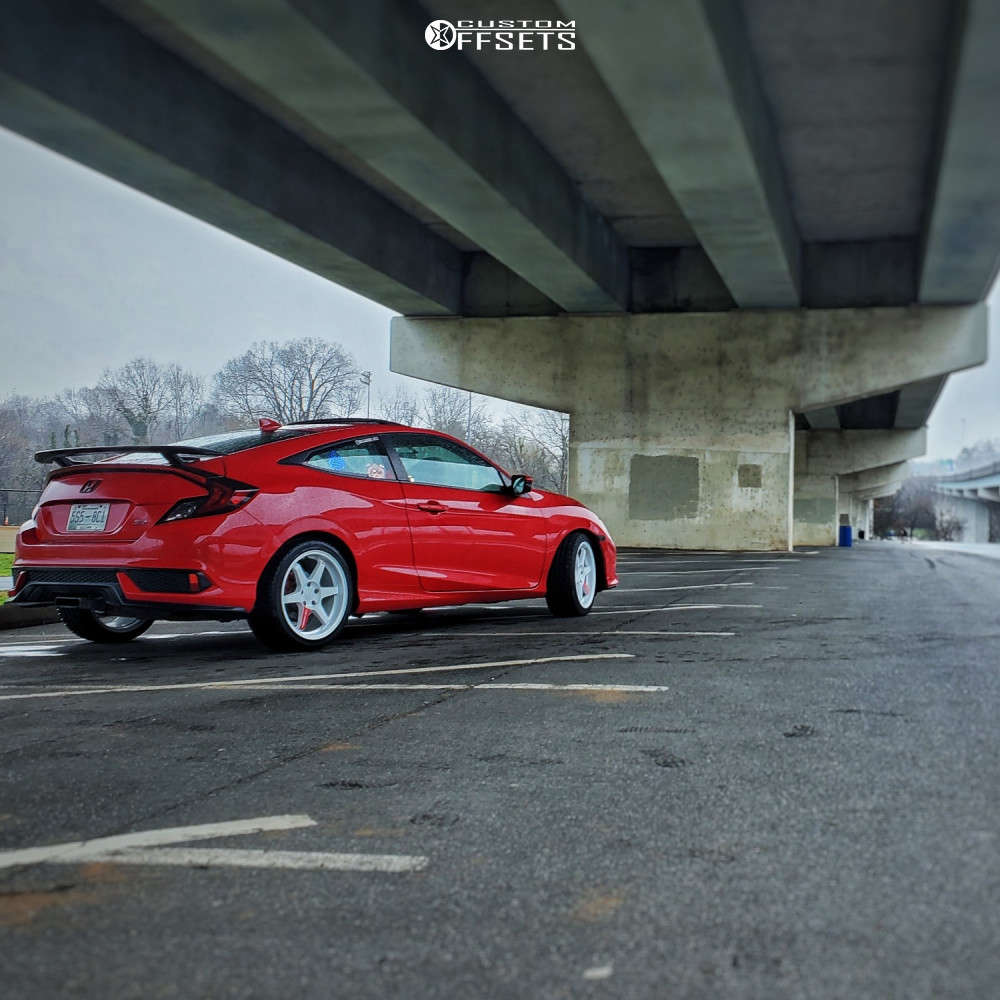 2018 Honda Civic with 18x8.5 30 ESR Sr07 and 235/40R18 Achilles Atr ...